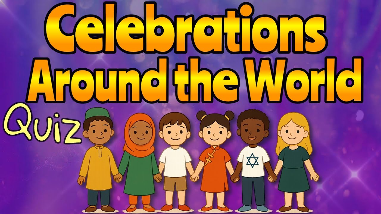 🎉 CELEBRATIONS AROUND THE WORLD QUIZ for Kids | Diwali, Eid, Christmas ...