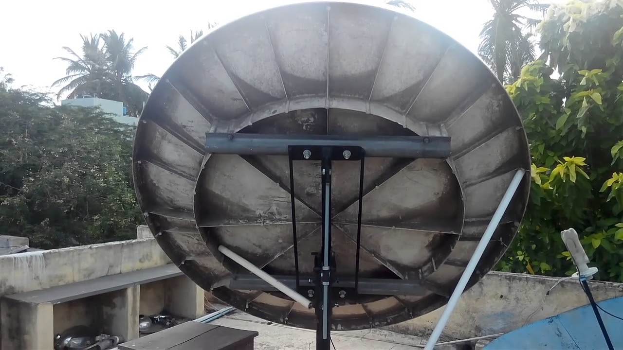 Dish Antenna. 6ft offset - YouTube