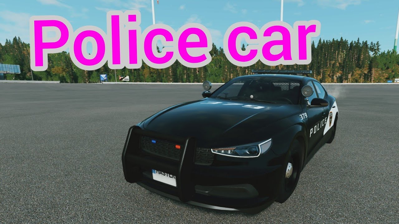 Police car front shot beamng drive - YouTube