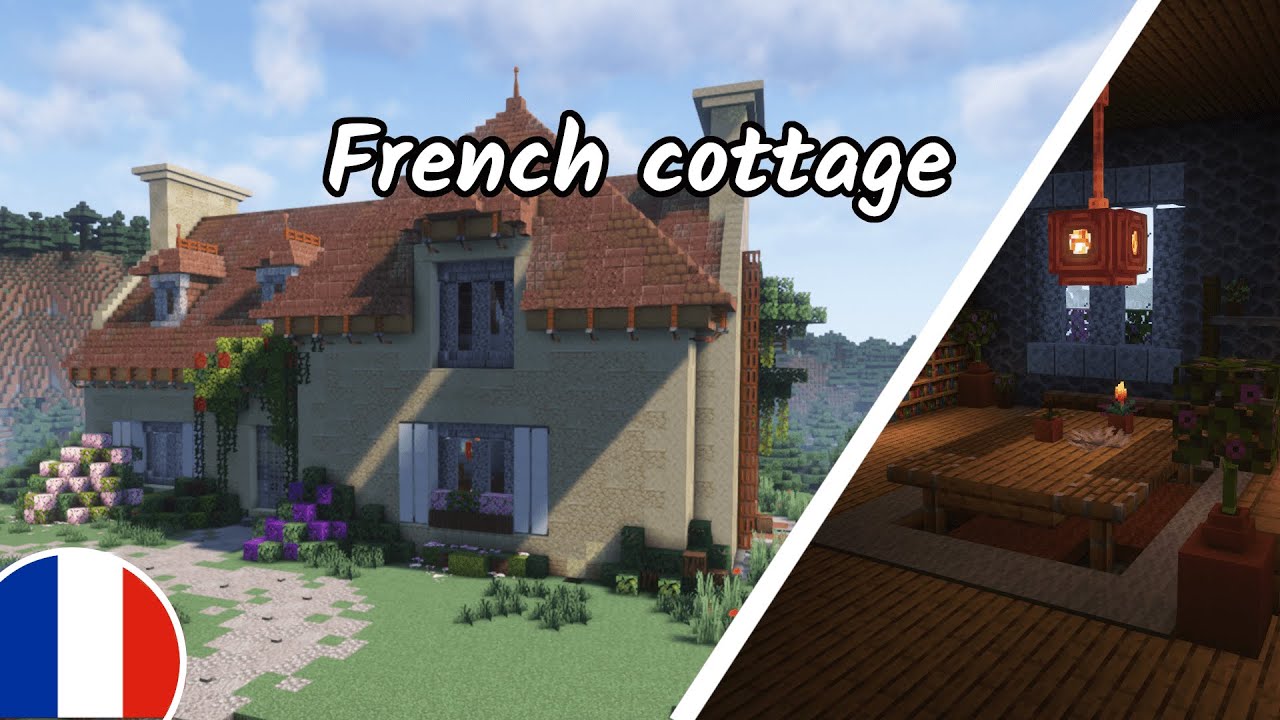 Minecraft French Fancy: Build a charming Cottage - YouTube