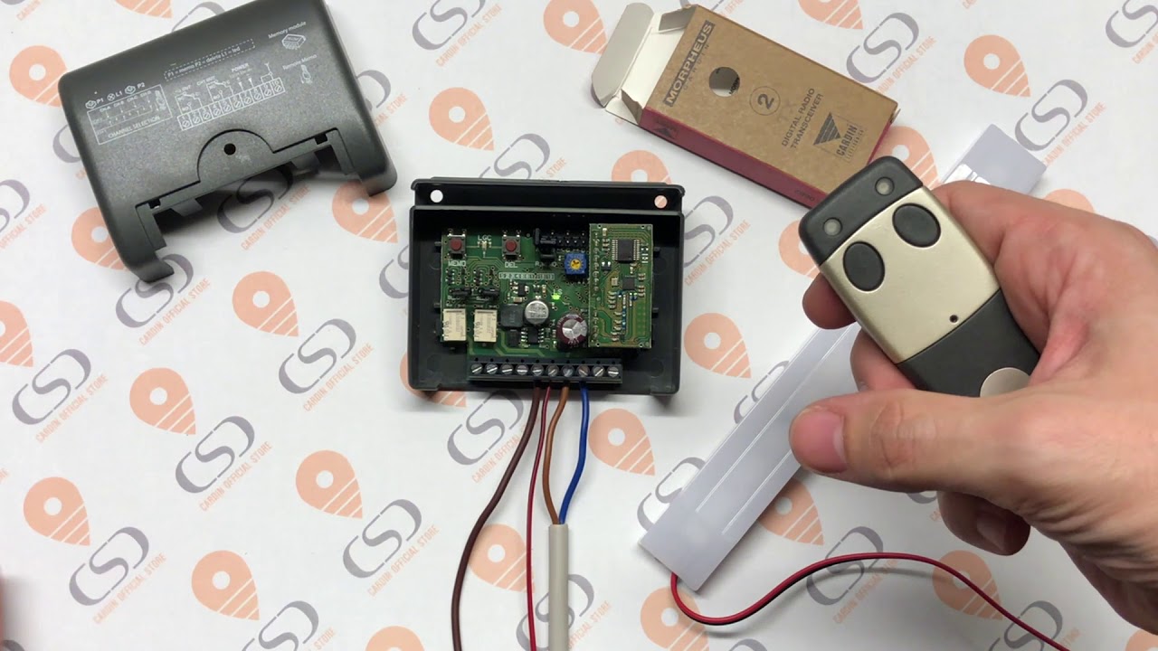 Programmazione radiocomando Cardin Morpheus su ricevente mini - YouTube