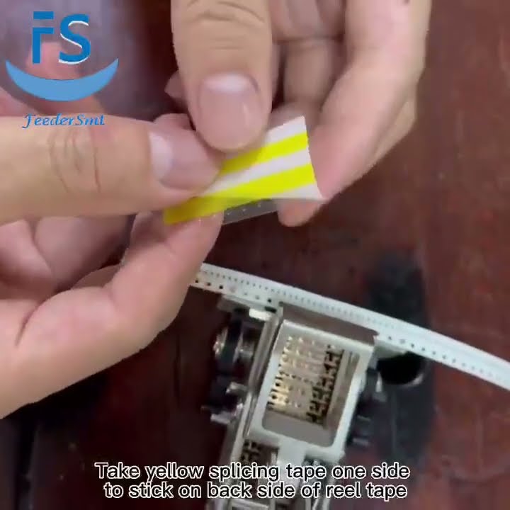 Splicing pliers and custom splice tape for SMD component strips - YouTube