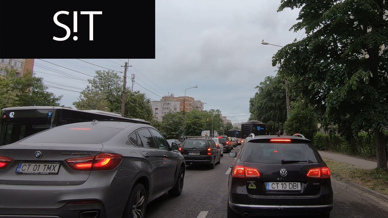 Tom Mall Catre Centru Constanta In Trafic - YouTube