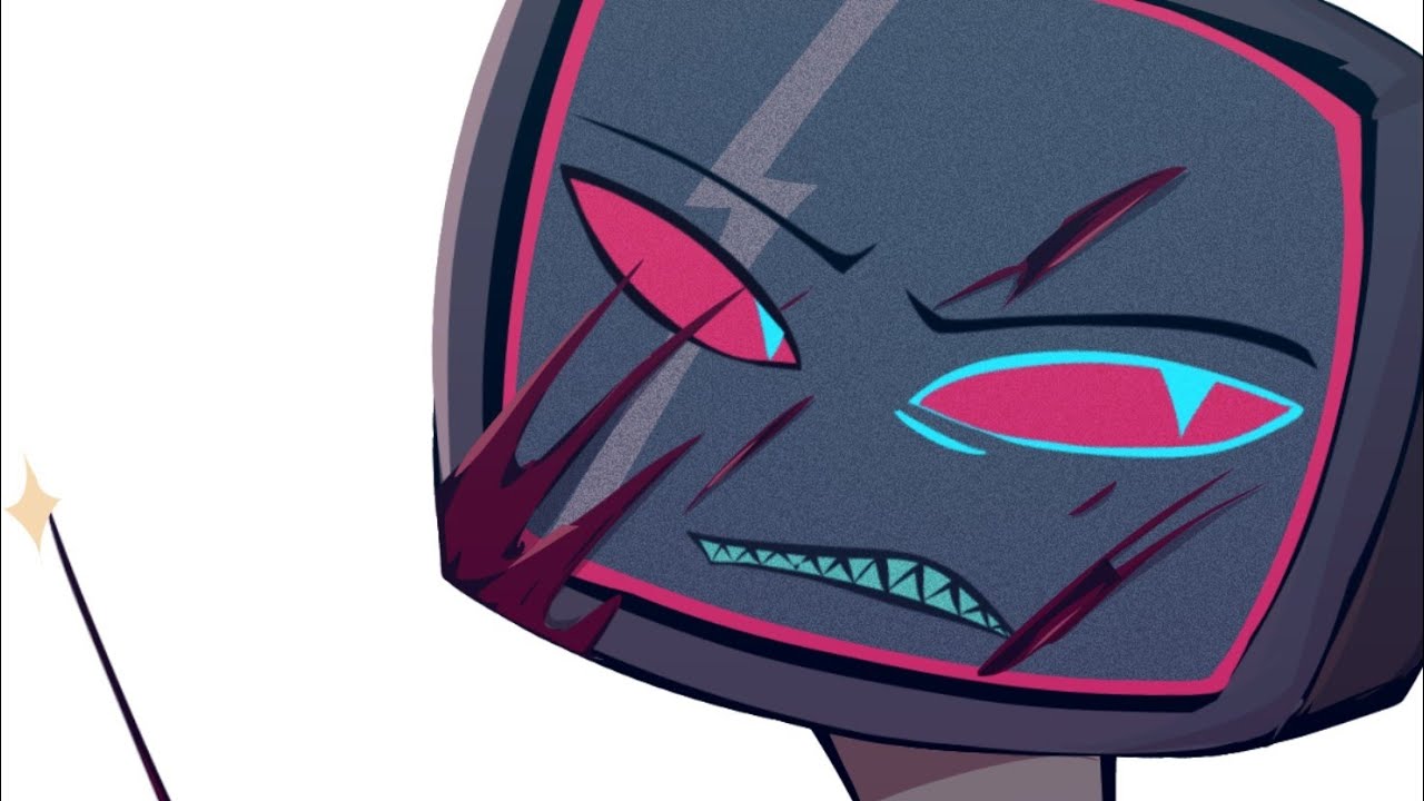 drawing vox while mini vox and alastor try to take over my screen ...