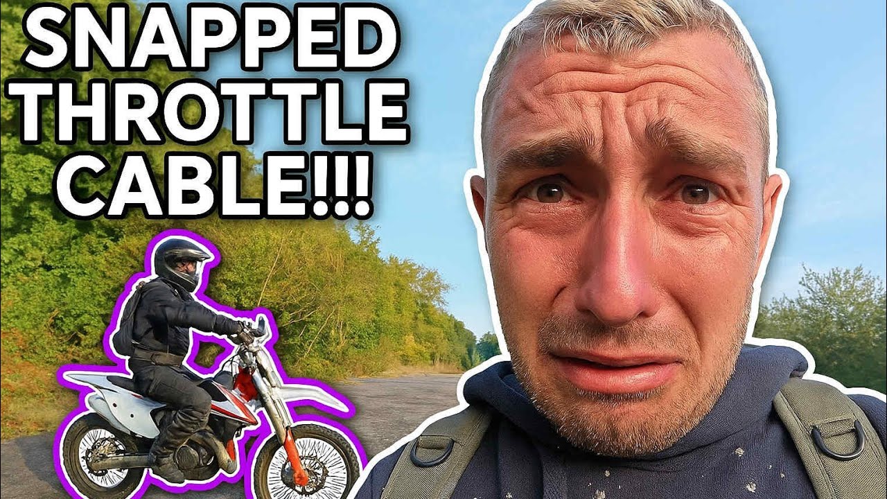 SNAPPED THROTTLE CABLE ON KTM!!!! - YouTube