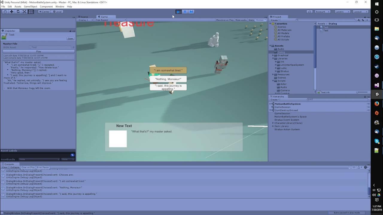 Unity event-driven Ink integration demo - YouTube