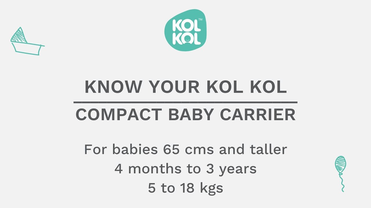 Know your Kol Kol Compact Baby Carrier - YouTube