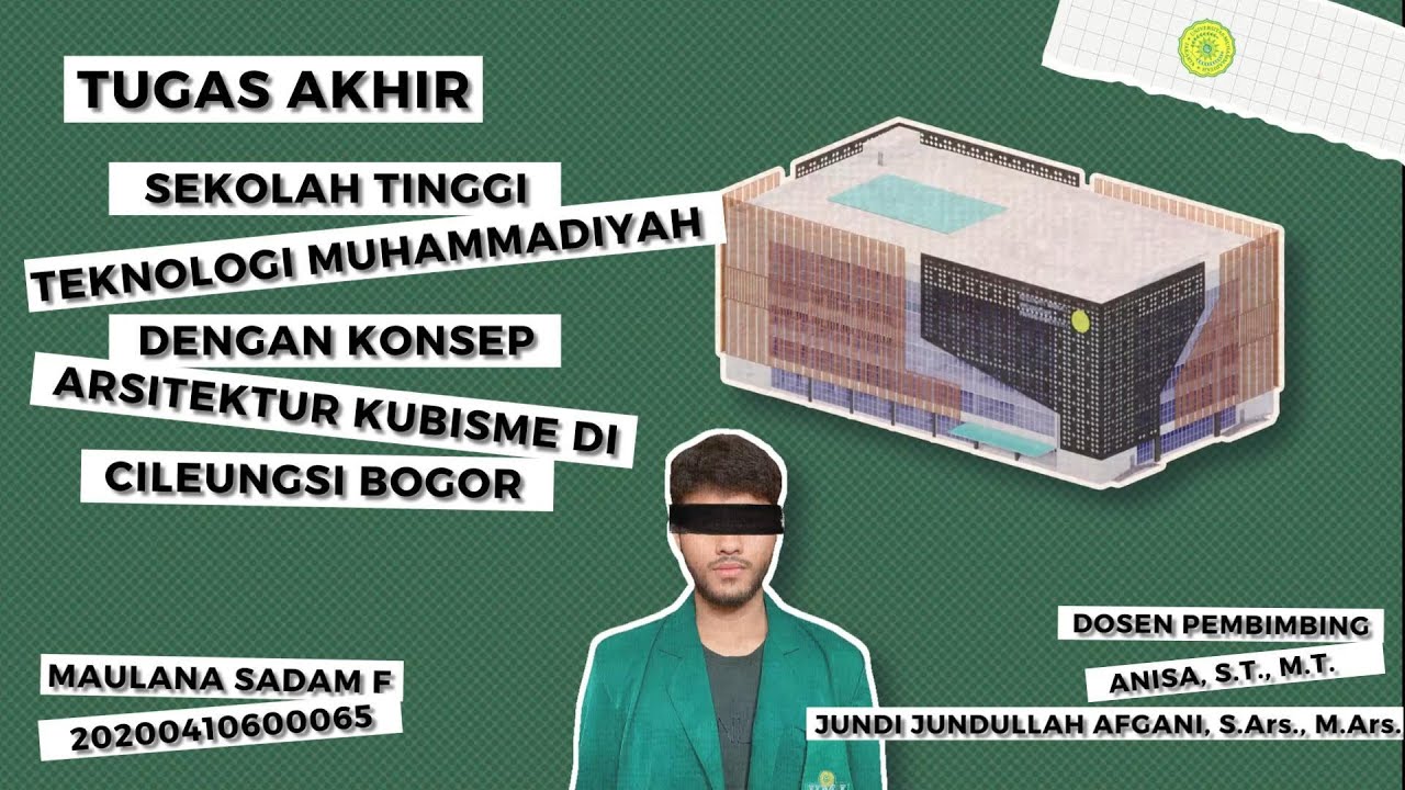 Animasi Tugas Akhir Arsitektur Perancangan Sekolah Tinggi Teknologi ...