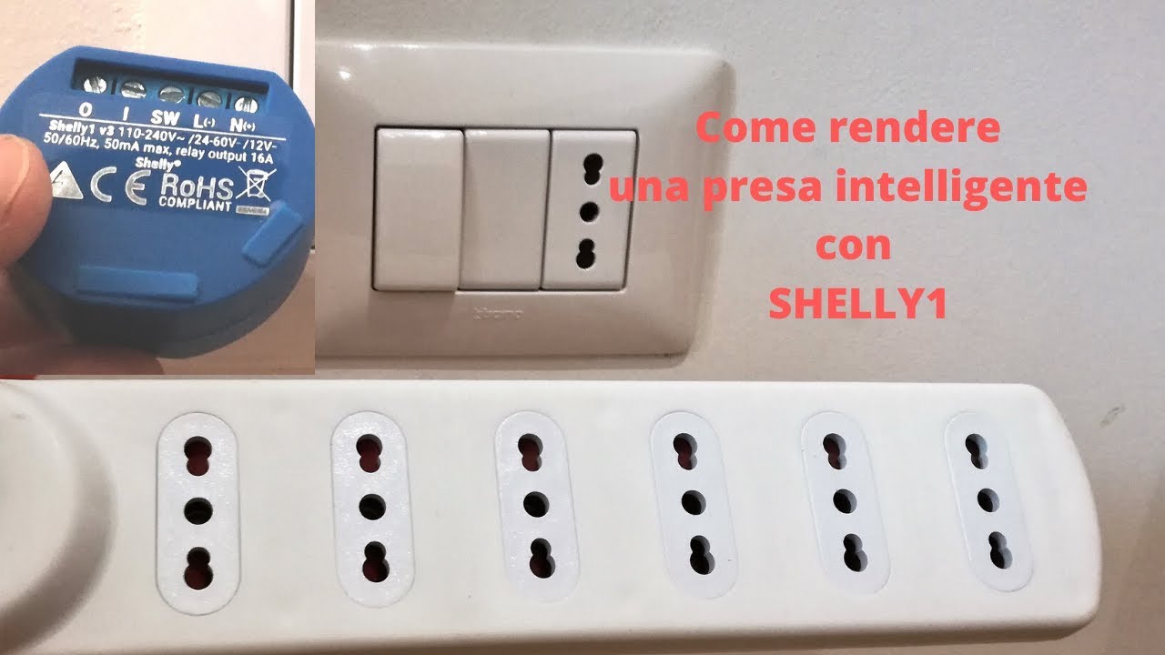 Come rendere una presa intelligente con shelly 1 - YouTube