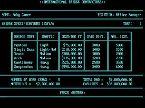 International Bridge Contractors 1985 mp4 HYPERSPIN DOS MICROSOFT ...