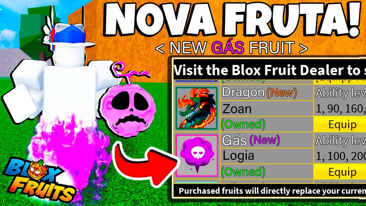 ☢️ CONFIRMADO! FRUTA do GÁS na NOVA ATUALIZAÇÃO do BLOX FRUITS! - YouTube