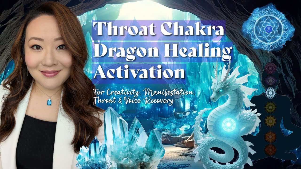 🐉 Throat Chakra Dragon Healing Activation: For Creativity ...