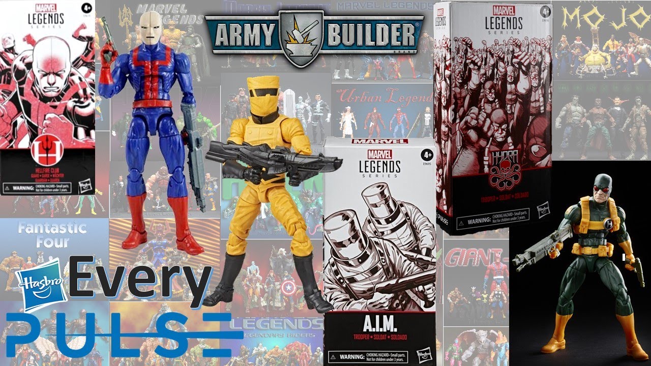 Every Marvel Legends Hasbro Pulse Exclusive Army Builders "so far ...