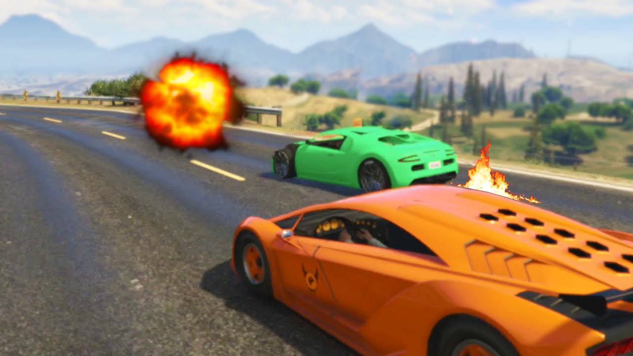 Extreme Sticky Bomb Race (GTA 5 Funny Moments) - YouTube