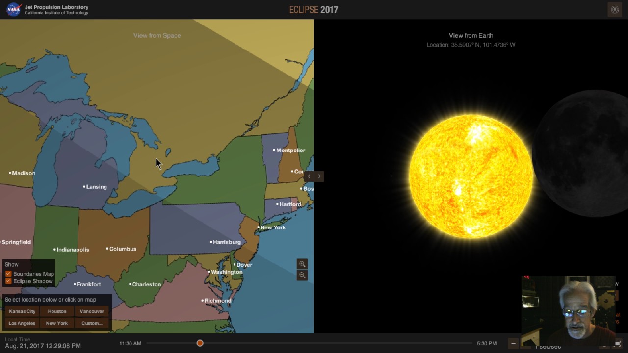 Solar Eclipse 2017 NASA's Eyes free Software - YouTube