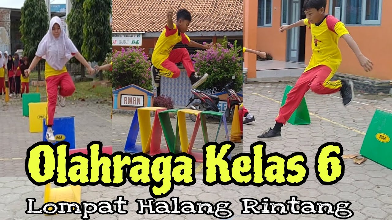 Olahraga Kelas 6 Lompat Halang Rintang ( Lompat Kijang ) - YouTube