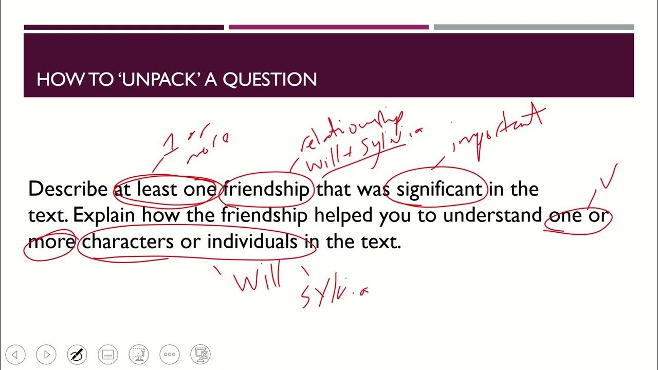 Unpacking Essay Questions Level 1 Visual - YouTube