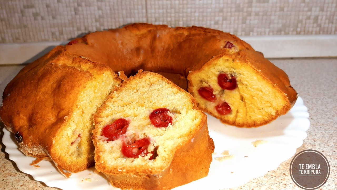 Kek me Qershi || Cherry cake recipe - YouTube