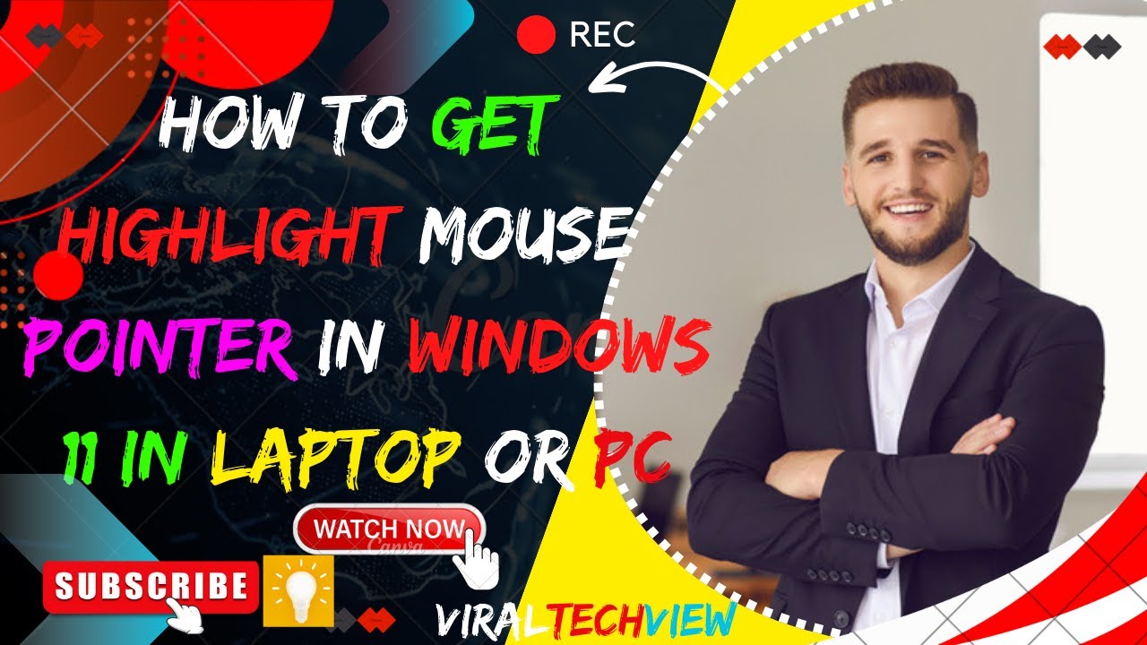 Viraltechview / How to highlight mouse pointer windows 11 😊👇👇🎞️🎞️🔔🔔 ...