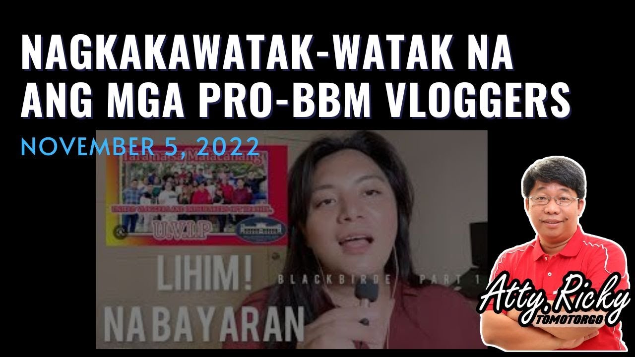 NAGKAKAWATAK-WATAK NA ANG MGA PRO-BBM VLOGGERS - YouTube