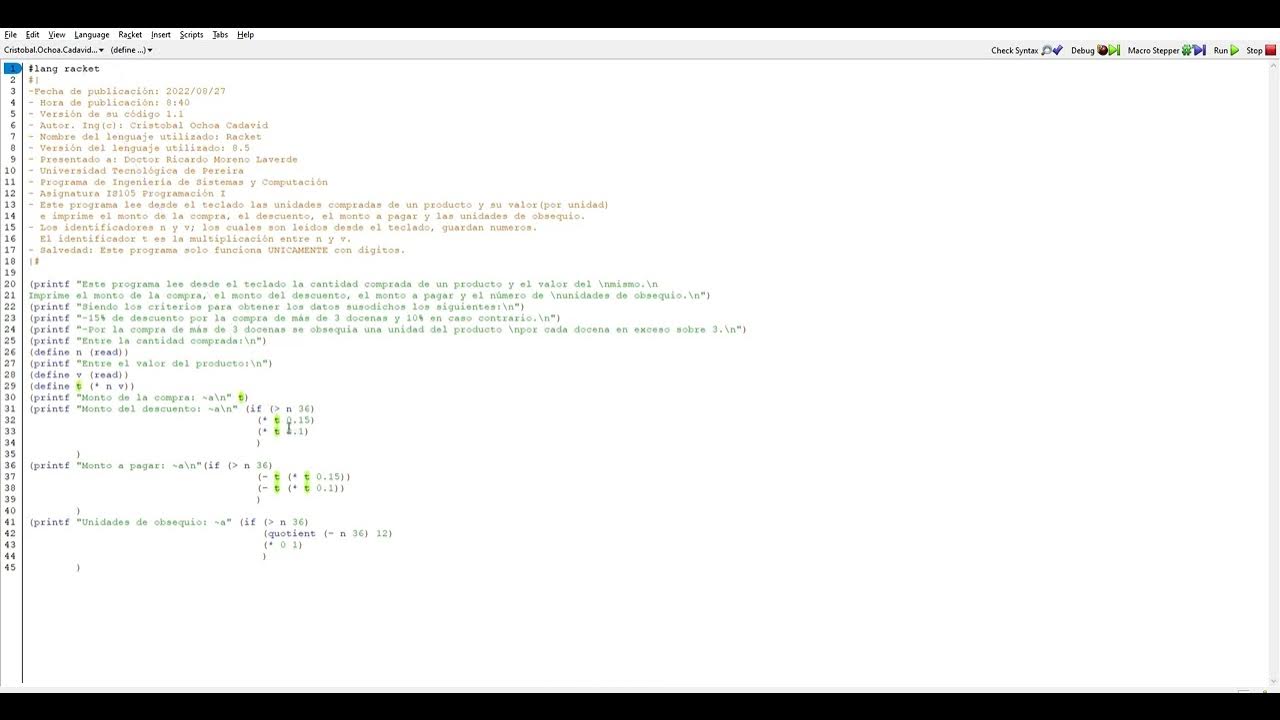 Cristobal Ochoa Cadavid Tarea02 Ejercicio19 rkt DrRacket 2022 08 27 22 ...