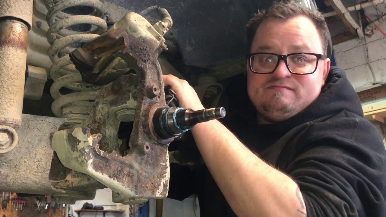 Replace front wheel bearings & races Ford Ranger 2wd - YouTube