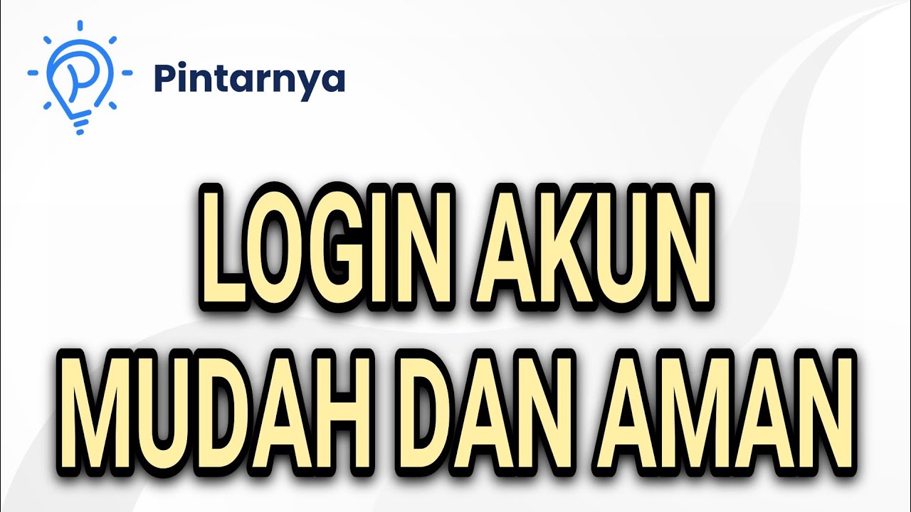 CARA LOGIN/MASUK AKUN PINTARNYA - YouTube