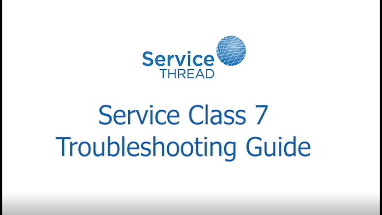 Troubleshooting Series: Class 7 Troubleshooting Tutorial - YouTube