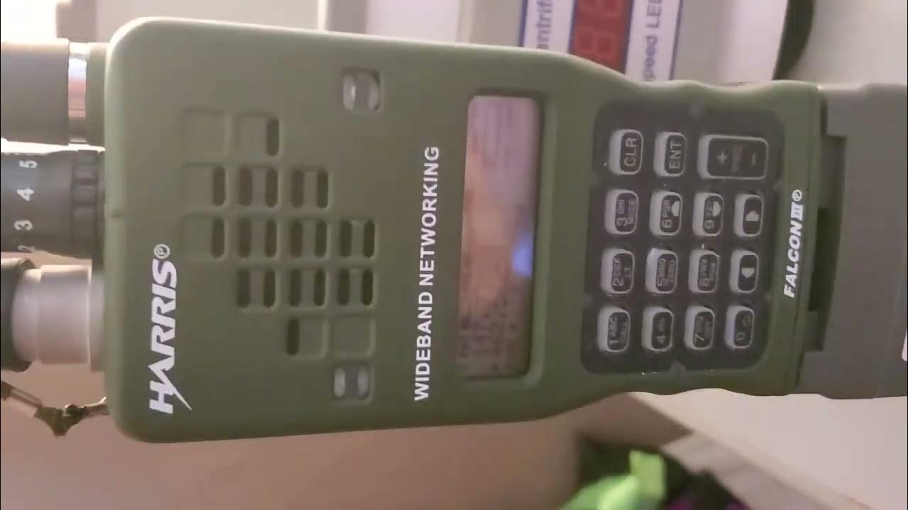 TCA AN/PRC-152A GPS, GMRS transmission audio quality - YouTube