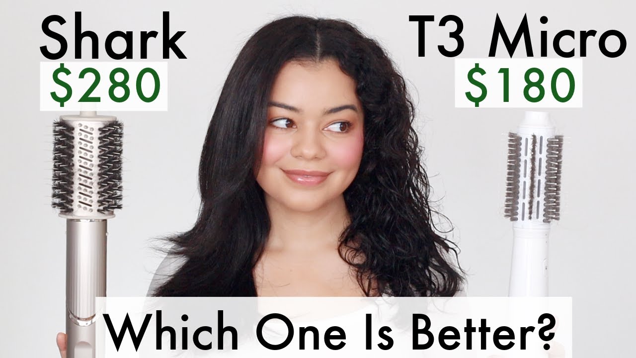 SHARK FLEXSTYLE VS T3 MICRO AIREBRUSH DUO ON CURLY HAIR - WORTH ...