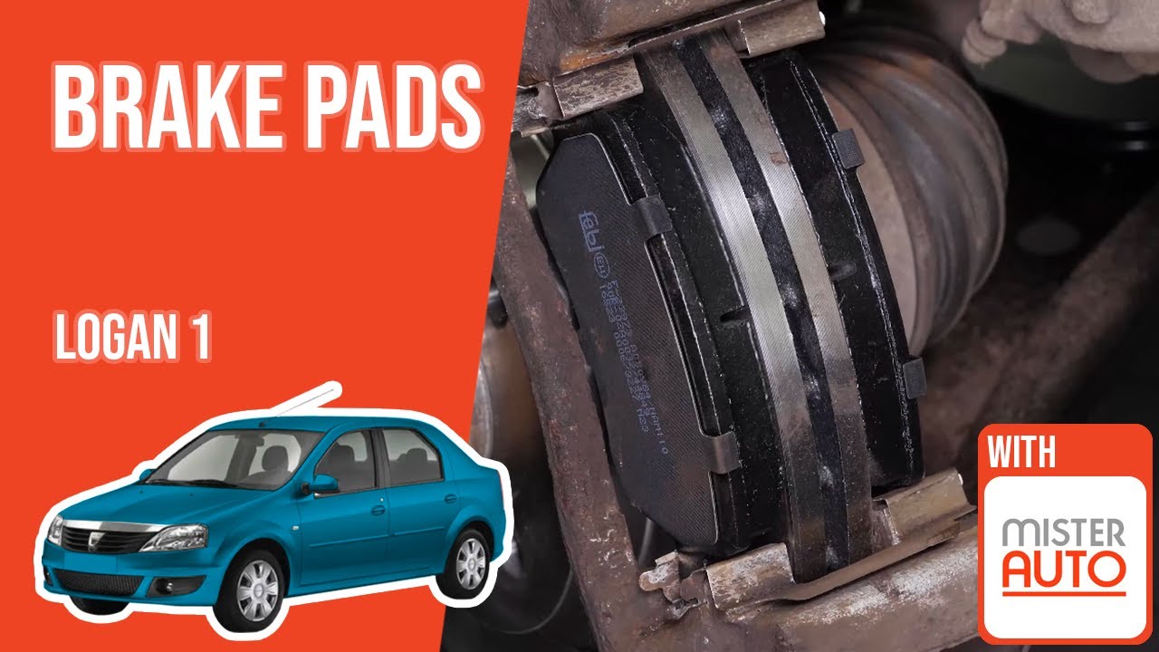 How to replace the front brake pads Logan mk1 🚗 - YouTube