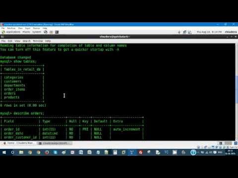 SQOOP EVAL Command to query the RDBMS Table and verify the row count - YouTube