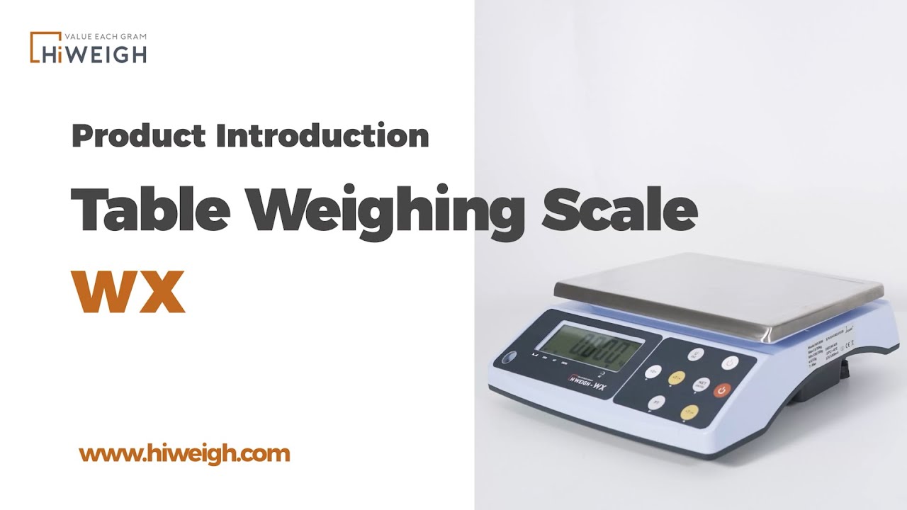 WX Table Top Weighing Scale - YouTube