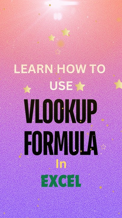 Learn how to use VLOOKUP FORMULA in Excel #exceltech #vlookup #exceleducation #exceltips - YouTube