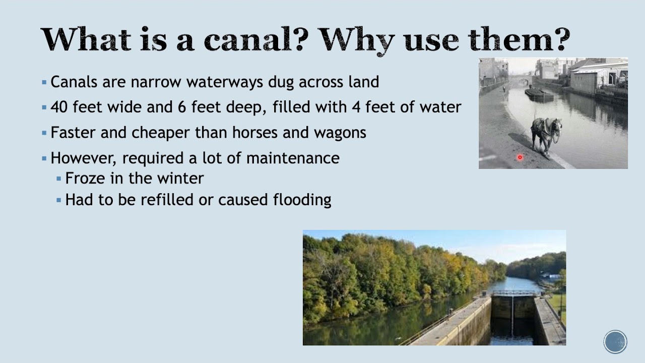 Canal Systems in PA - YouTube