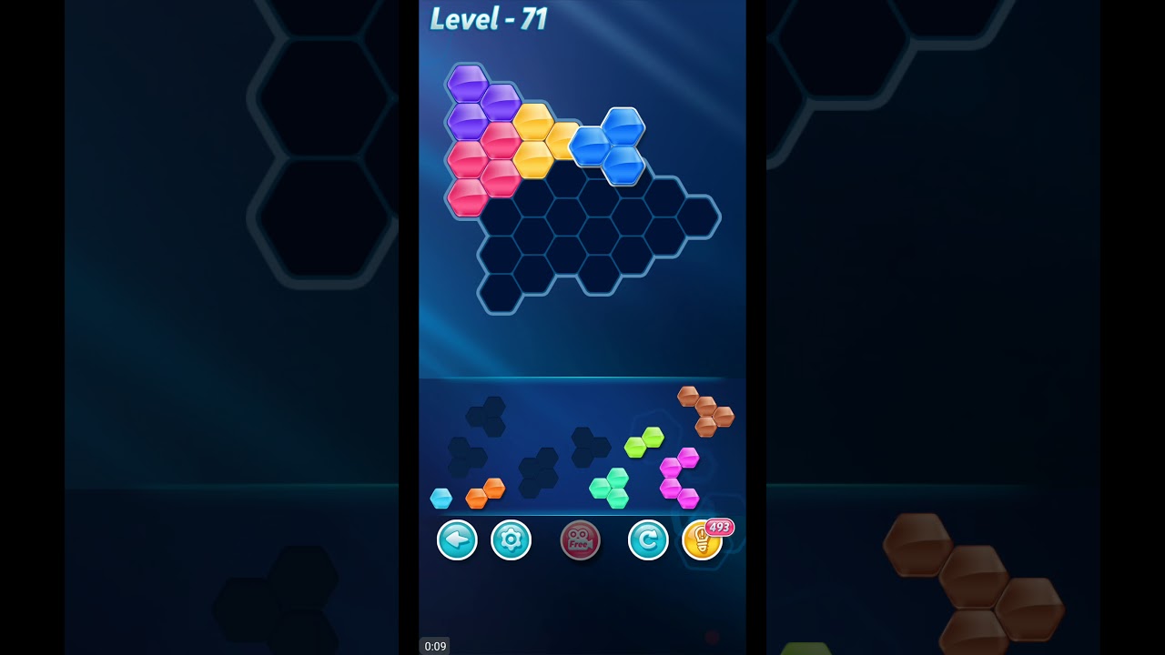 BLOCK HEXA PUZZLE LEVEL 71 ANSWERS MASTER LEVEL PACK - YouTube