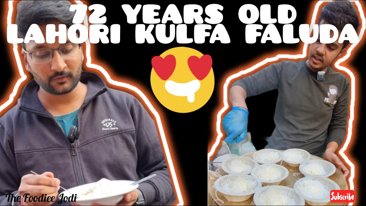 72 Years Old Lahori Kulfa Faluda In Amritsar 😍 Roj Ki Bikti Hain 1000 ...