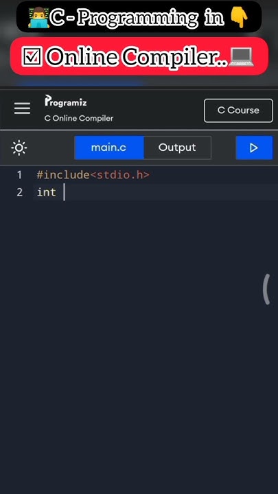Cprogramming Coding In Online C Compiler👨‍💻 Youtube