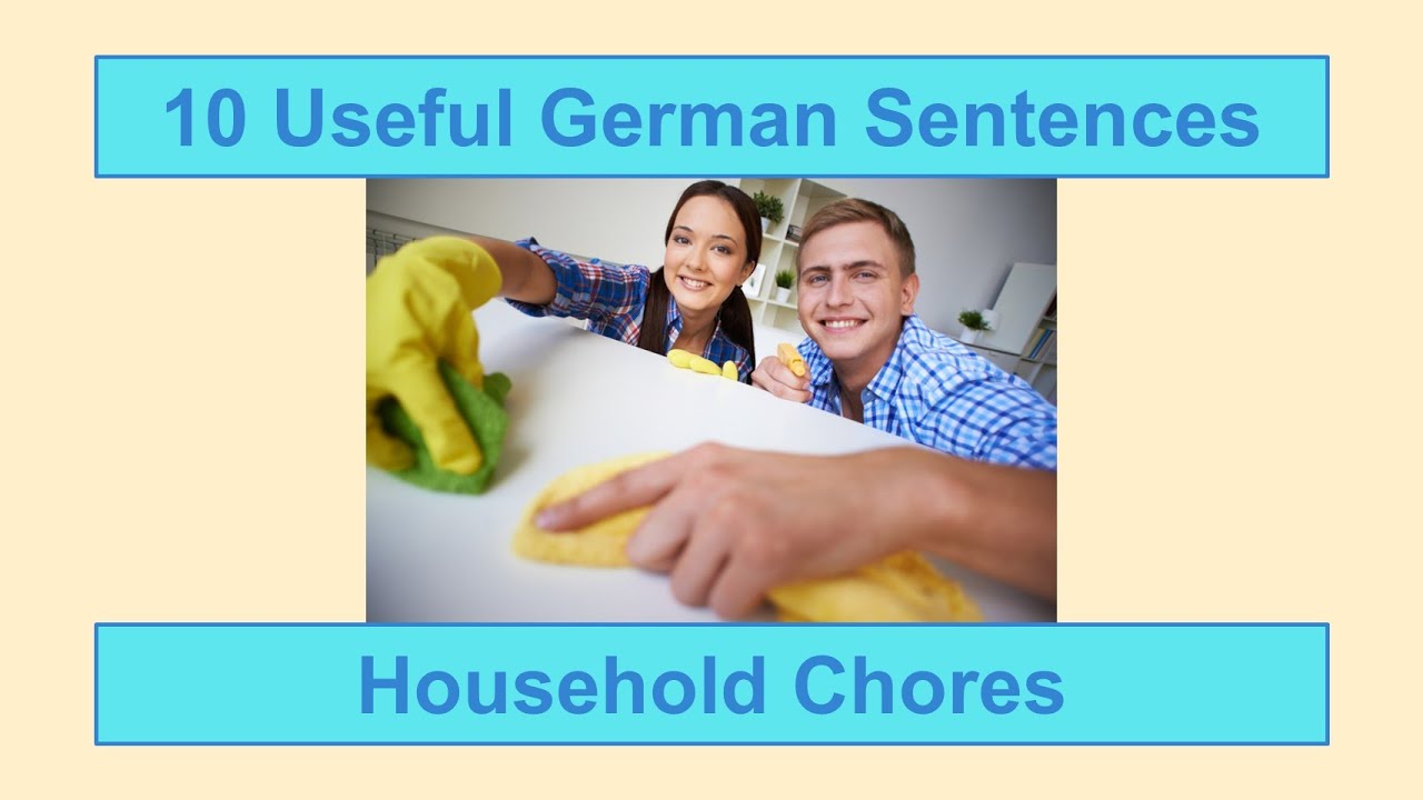 10 Useful German Sentences - Household Chores - YouTube