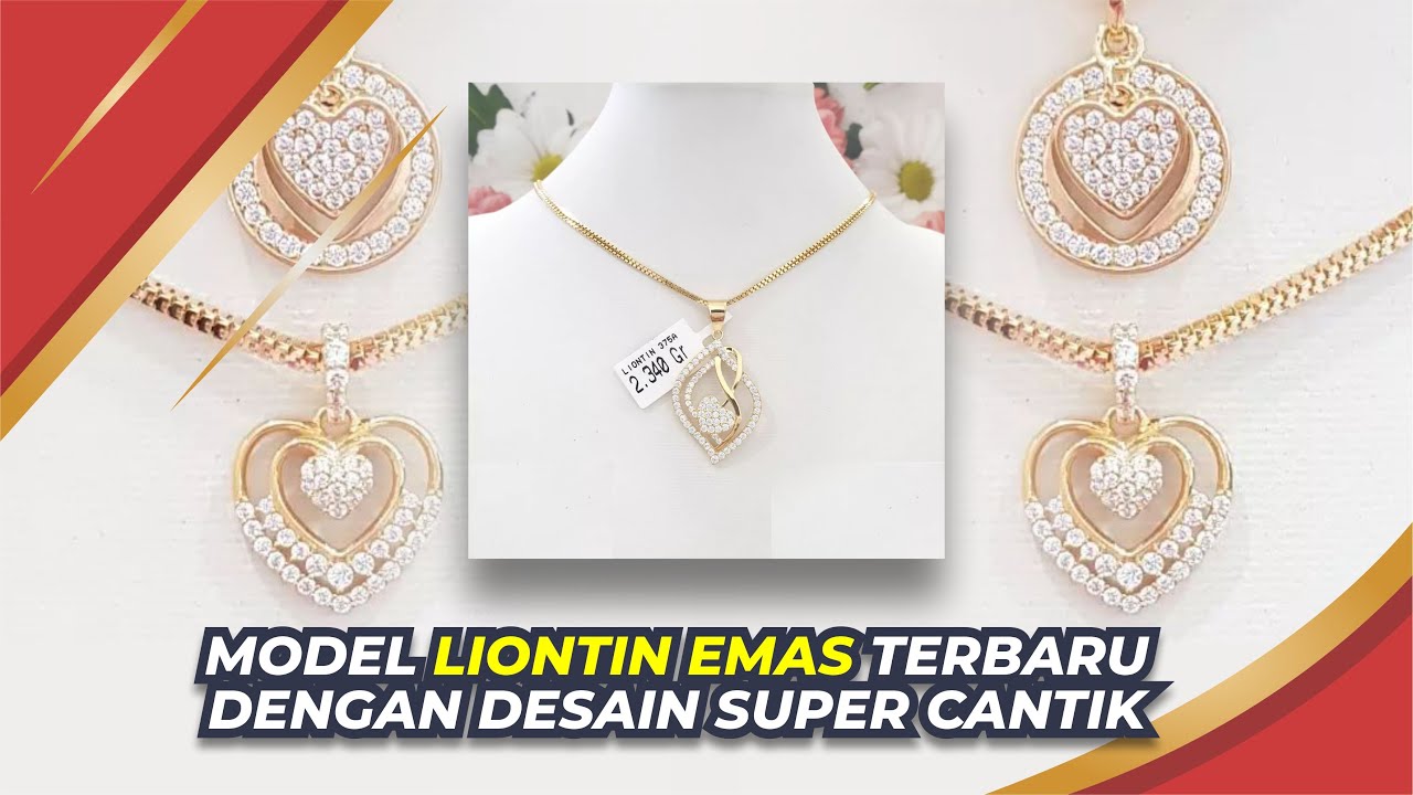 MODEL LIONTIN EMAS TERBARU DENGAN DESAIN YANG SUPER CANTIK - YouTube