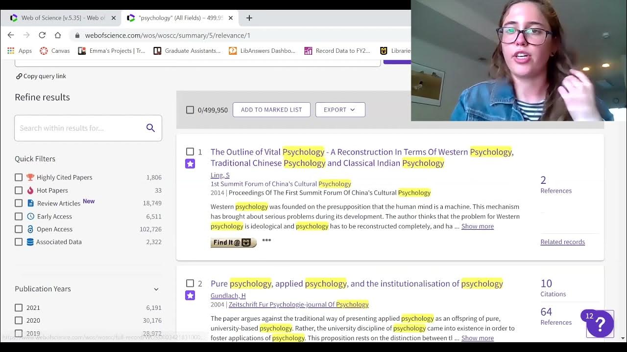 Exploring Web of Science - YouTube