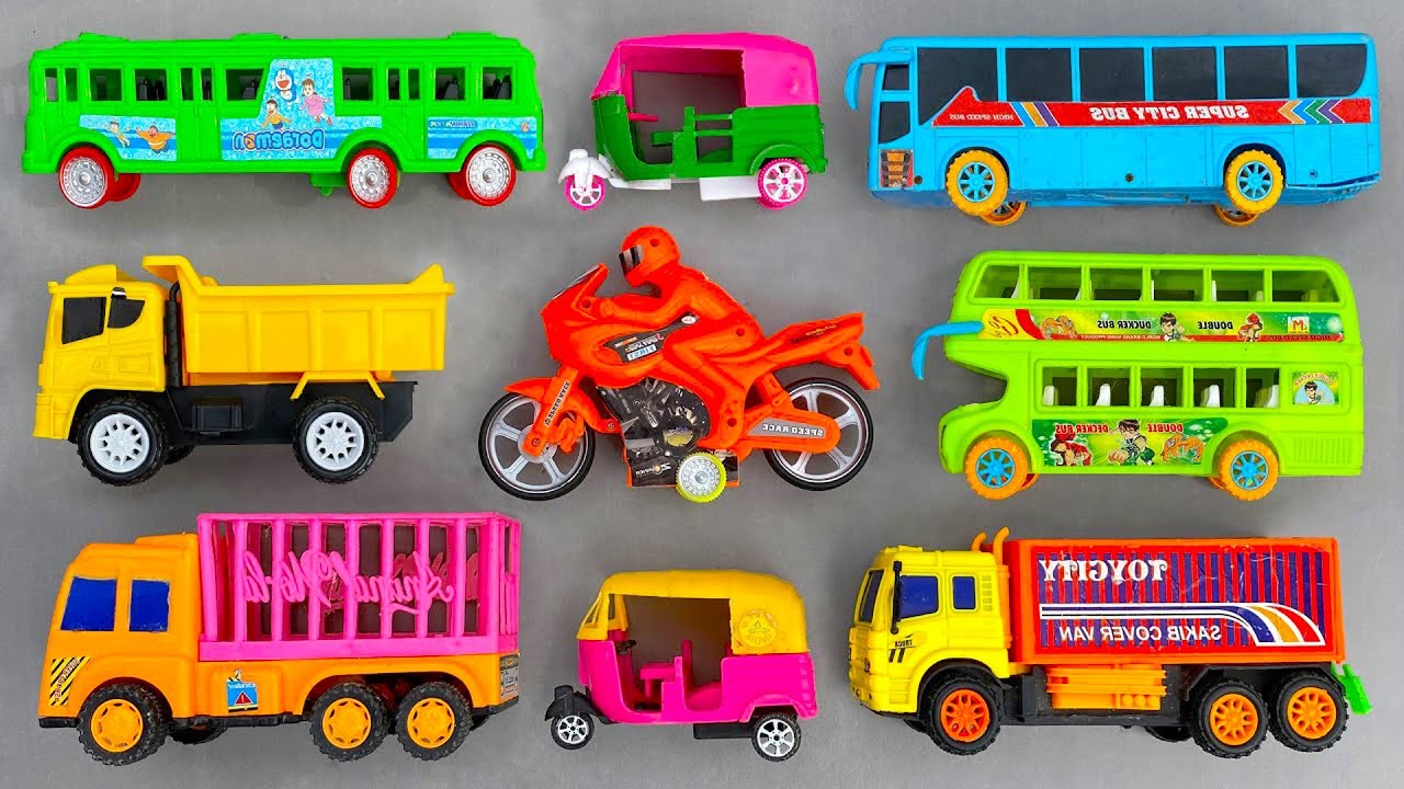 Looking School Bus, Ben10 Bus, Spiderman Bus, Super Rab Bus, Double ...