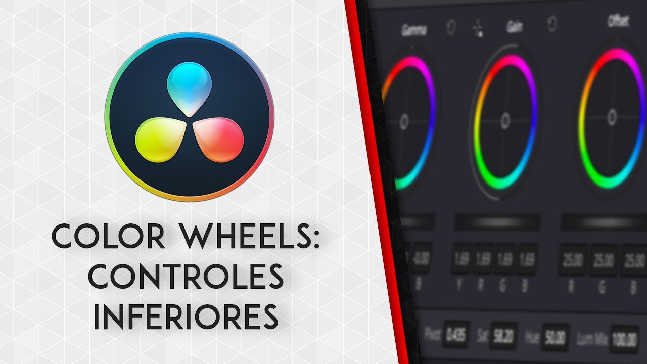️Tutorial DAVINCI RESOLVE 15 | 21: Color Wheels: Controles inferiores ...