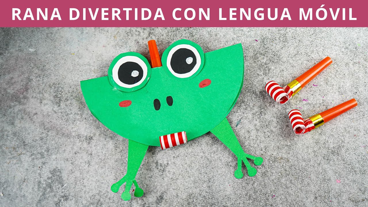 ¡RANA DIVERTIDA! con lengua que se mueve al soplar🐸🐸 - YouTube