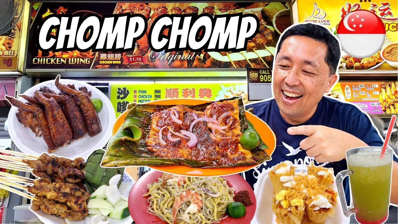 BEST EATS at Chomp Chomp Food Center! 🇸🇬 Must Try Singapore Street Food ...