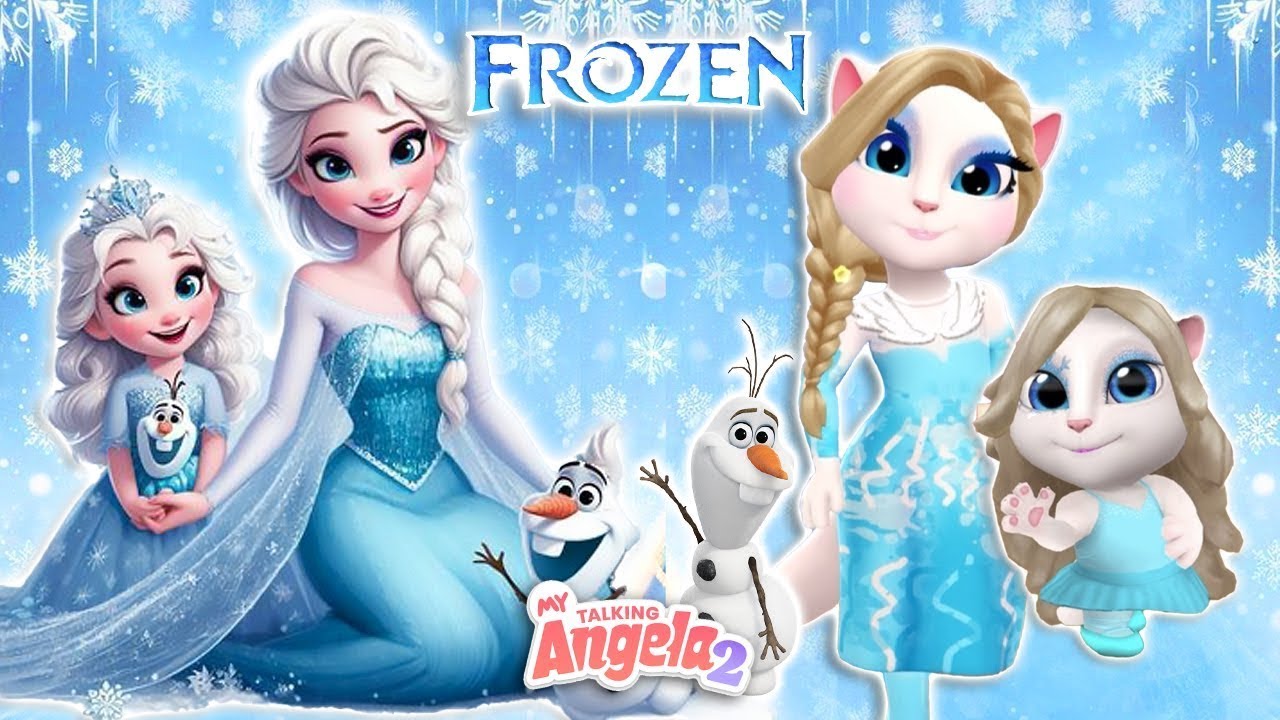 My Talking Angela 2 | Frozen | Mothersday - Elsa | cosplay - YouTube