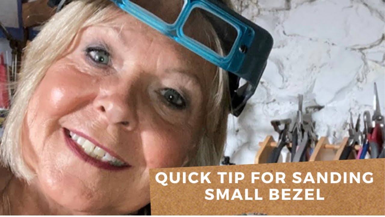 QUICK TIP FOR FILING/SANDING A VERY SMALL STERLING SILVER BEZEL - YouTube