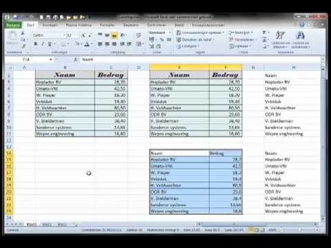 #13-Excel tabel opmaak.mp4 - YouTube