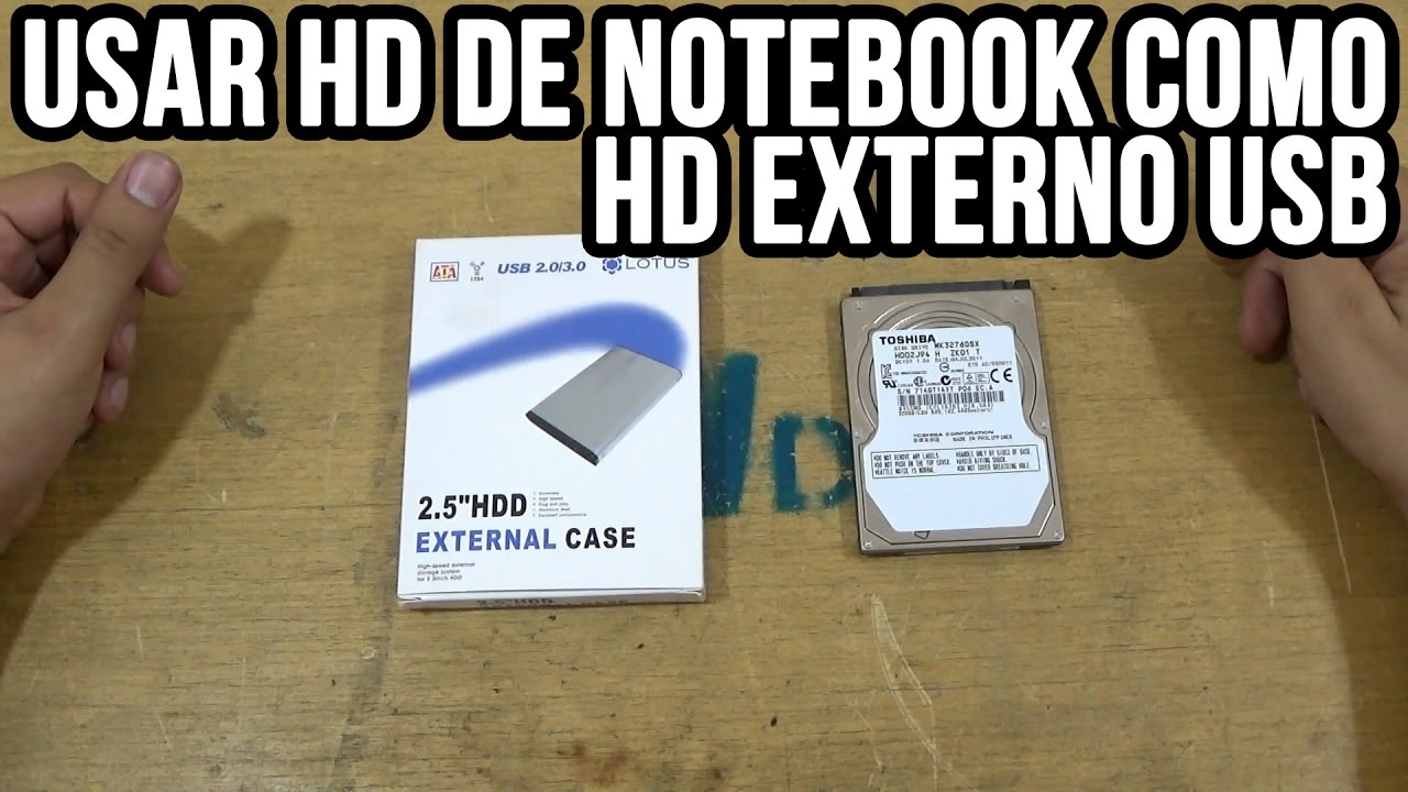 Como transformar HD de notebook em HD externo USB - VDTI - YouTube
