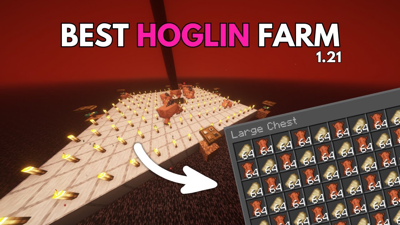 The BEST Hoglin Food Farm in Minecraft 1.21 - 3,500+ Items Per Hour ...